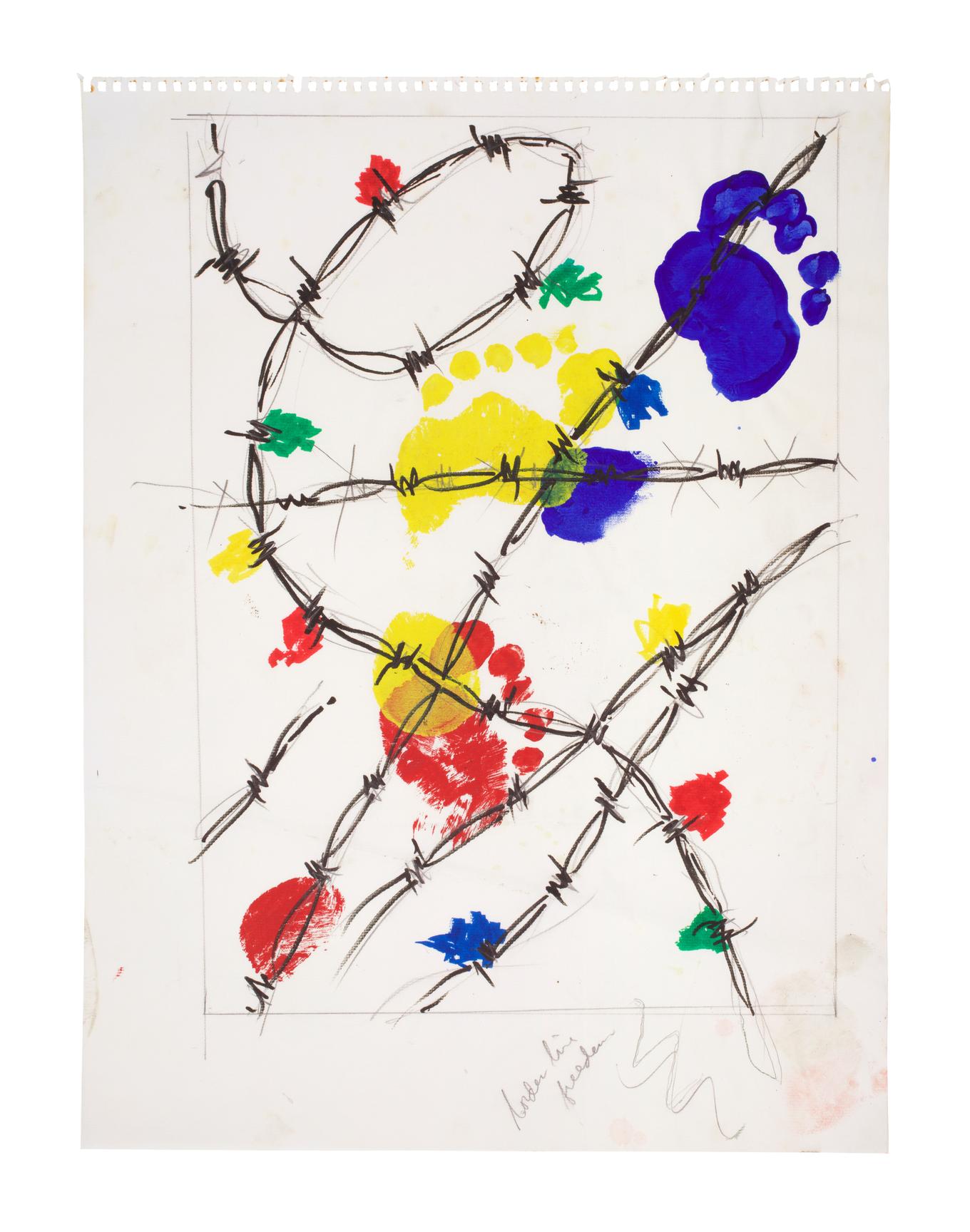 10.D02 Sketch for Borderline Freedom - Artworks - James Rosenquist Studio