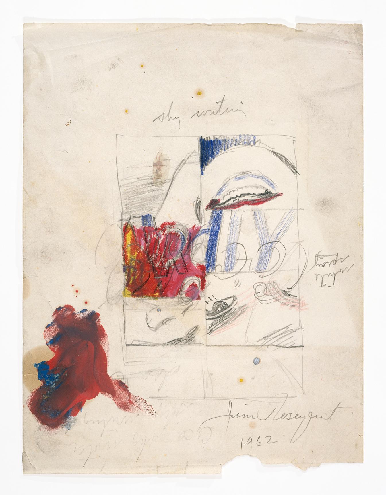 62.D02 Sketch for Marilyn Monroe I - Artworks - James Rosenquist Studio